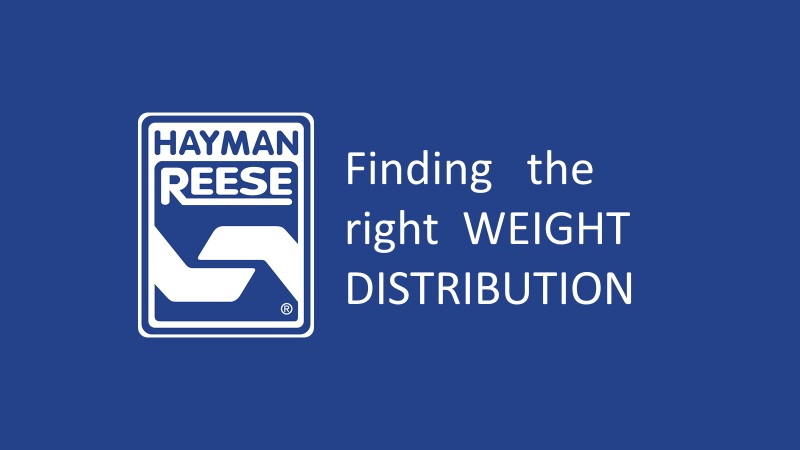 Weight Distributing Hitches - Hayman Reese